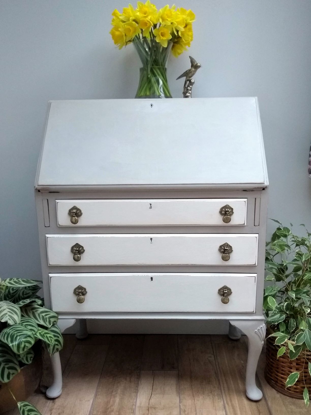 upcycled-renovated-painted-bureau-writing-desk-vintage-art-deco ...
